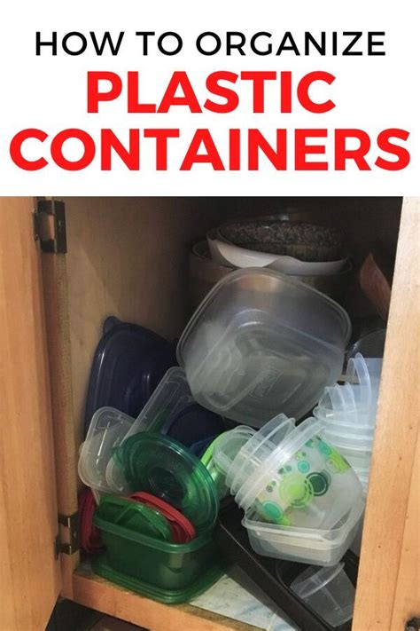 How To Organize Plastic Containers And Lids Storage Solutions
