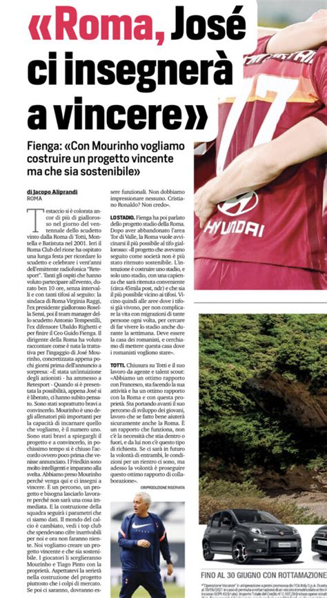 Roma Sui Quotidiani L Omaggio All Evento Retesport Retesport Fm
