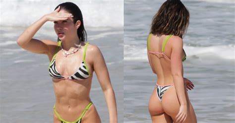 Jade Picon Exibe Cabelo Novo Em Praia E Valoriza Bumbum Em Biqu Ni Fio