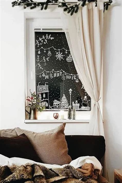30 Cute Christmas Window Painting Ideas Nikki S Plate Christmas
