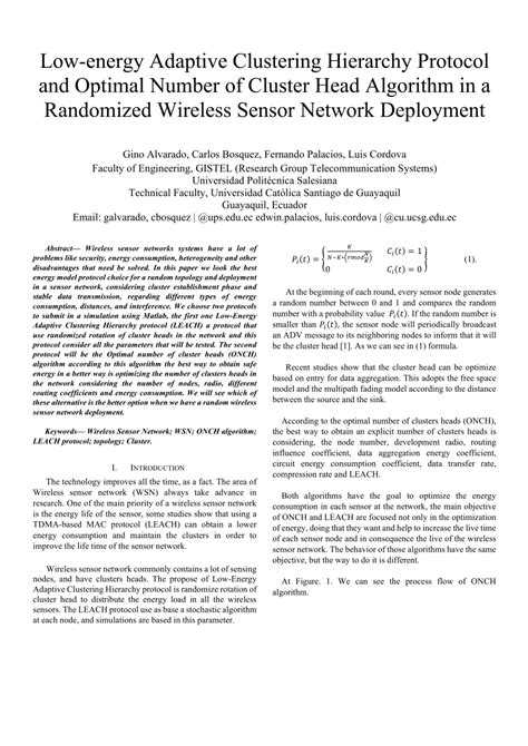 pdf low energy adaptive clustering hierarchy protocol and optimal number of cluster head