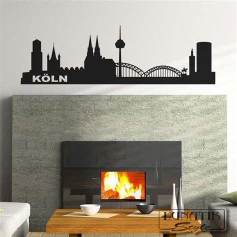 Wandtattoo Skyline Stadt Köln Silhouette WT05