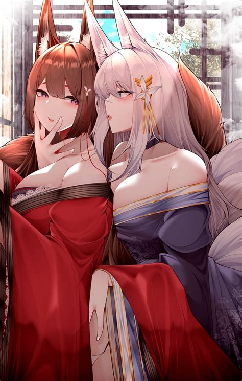Shinano And Amagi Azur Lane Drawn By Samip Danbooru