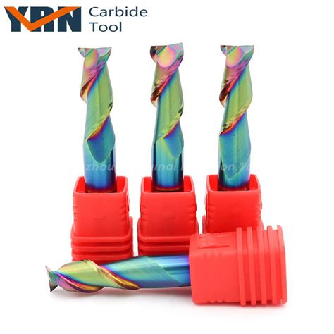 CNC Milling Cut For Aluminium Endmill 2 Flute Dlc Coating Carbide End