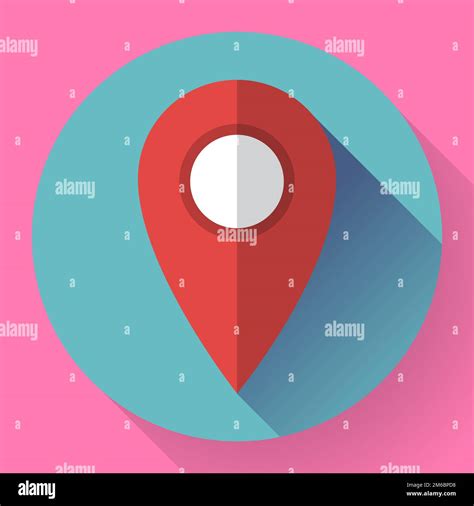 Icono Puntero Mapa Plano Ilustraci N Vectorial Estilo De Dise O Plano