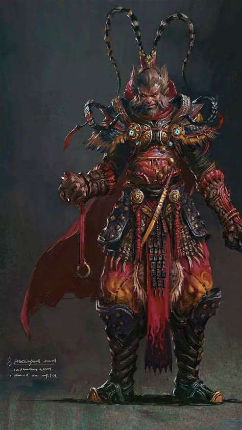 壁纸 孙悟空另类插画 齐天大圣壁纸 战斗圣佛手机壁纸 知乎