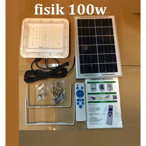 LAMPU SOROT SOLAR CELL LED TENAGA SURYA PANEL SURYA 100W SOLAR CELL
