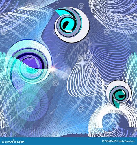 Espirales Fractales Y Líneas De Flujo Sin Fisuras Fondo Colorido