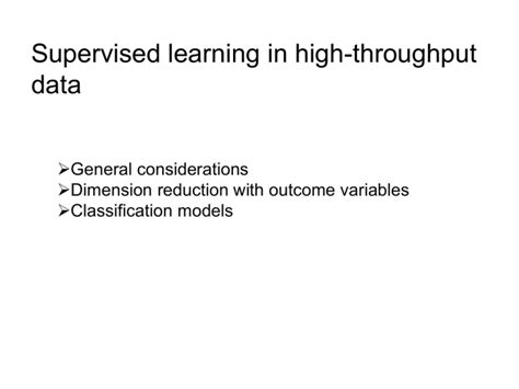 lecture 9 supervised learning
