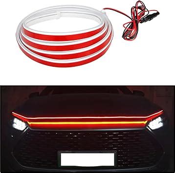 Amazon Dickno 79 Car Hood Light Strip Flexible Dynamic Daytime