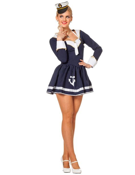 Disfraz Marinero Azul Y Blanco Sexy Mujer Disfraces Adultos Y