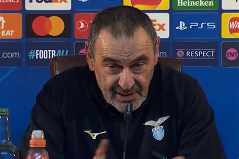 Sarri Esalta La Lazio Formato Champions E Poi Si Sfoga Per Alcuni