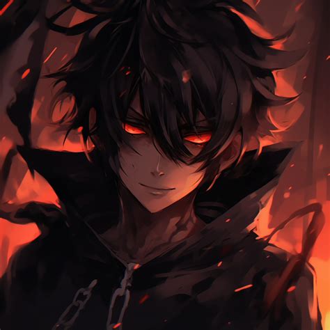 Glowing Eyes In The Darkness Aesthetic Demonic Anime Pfp Image