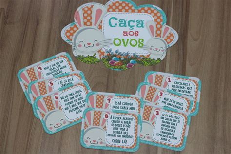 Páscoa kit caça aos ovos no Elo7 Um toque carinho BA29CF