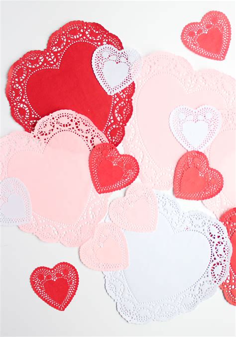 10 Clever Ways To Use Paper Heart Doilies Valentine Crafts Paper Doily Crafts Heart Crafts