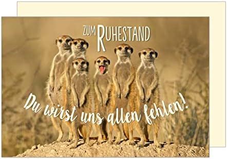 Edition Seidel Premium Glückwunschkarte zum Ruhestand mit Umschlag
