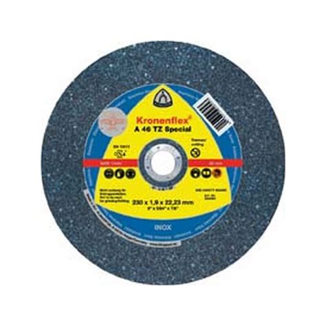 Disque à tronçonner A 46 TZ spécial pour l usinage de l acier