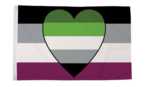 Aromantic Asexual Flag