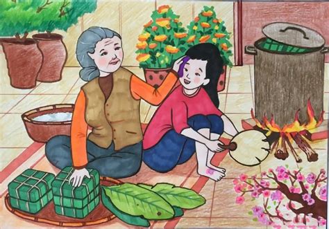 Tranh vẽ về đề tài gia đình hạnh phúc đẹp nhất