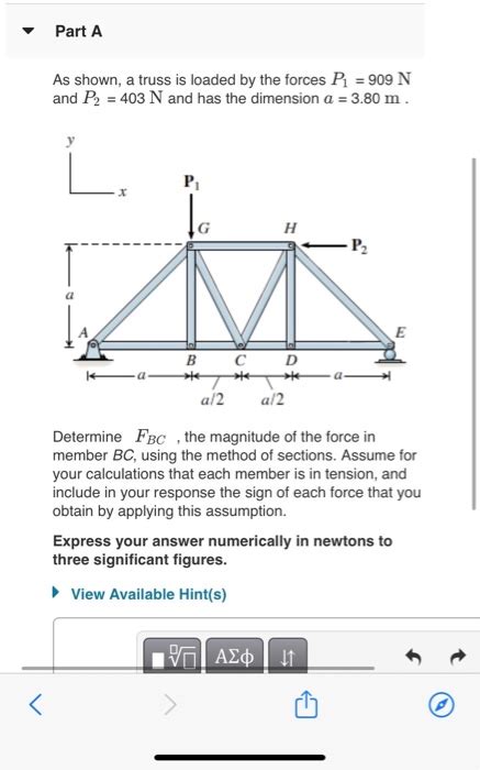 Solved Learning Goal To Apply The Method Of Sections To Chegg