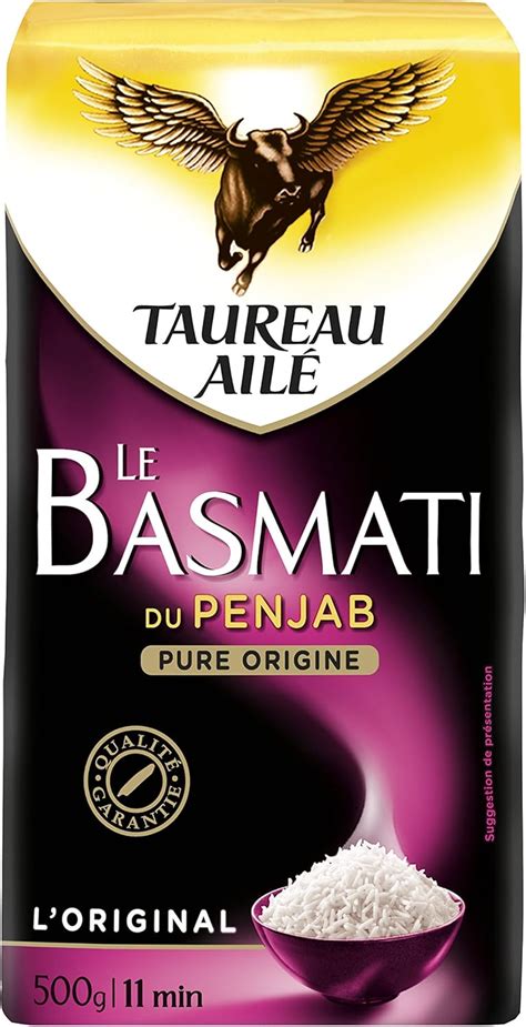 Taureau Ailé Riz Basmati 500 g Amazon fr Epicerie