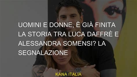 Uomini e Donne è già finita la storia tra Luca Daffrè e Alessandra