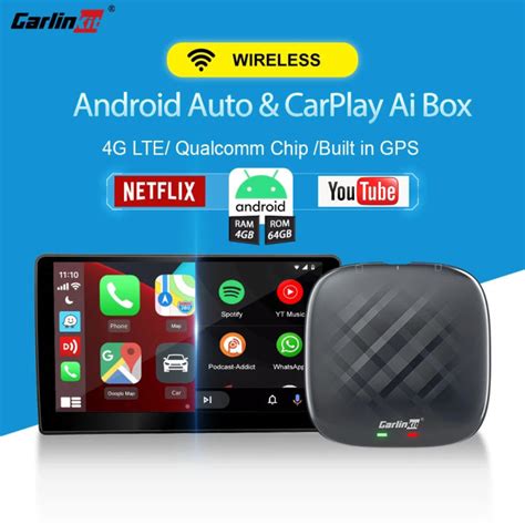 Carlinkit Ai Box Plus Android 138G 128Gwireless Carplay Adapter