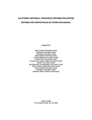 Fillable Online Ohp Parks Ca California Historical Resources