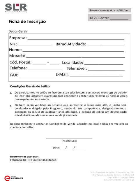 Preench Vel Dispon Vel Formulrio De Inscrio Fax Email Imprimir Pdffiller