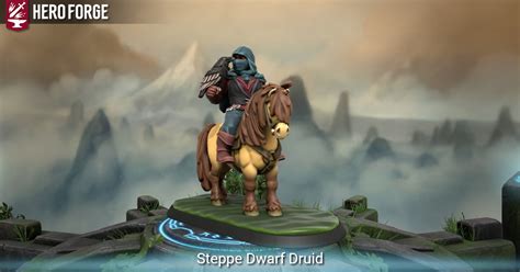 Steppe Dwarf Druid Made With Hero Forge