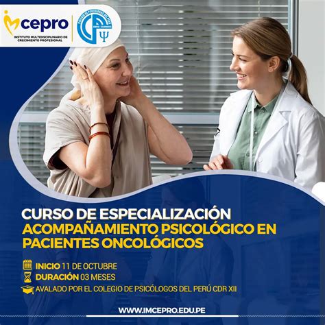 Especialización en psicología oncológica cuidado salud mental