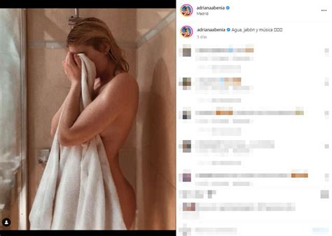 El Posado De Adriana Abenia En La Ducha Que Esquiva La Censura De