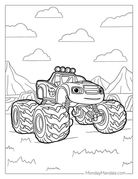 32 Monster Truck Coloring Pages Free PDF Printables