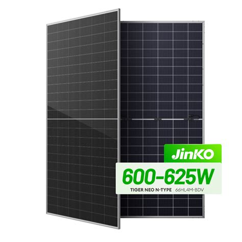 Jinko PV Modul 600W 610W 620W 625W Bifacial Double Glass Transparent