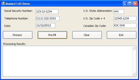 The MaskedTextBox Control
