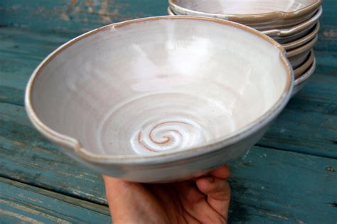 Hand Thrown Pottery Soup Bowls Wheel Thrown Pottery Soup Bowl Handmade
