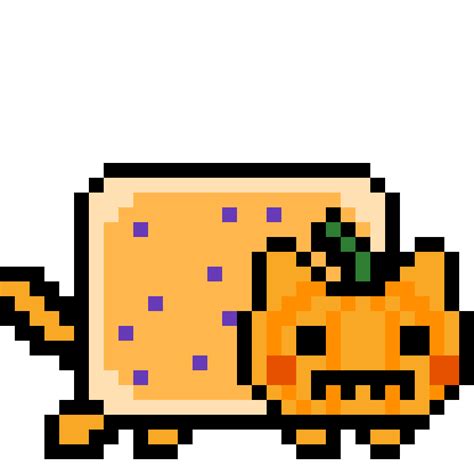 Pixilart Pumpkin Nyan Cat By Anonymous