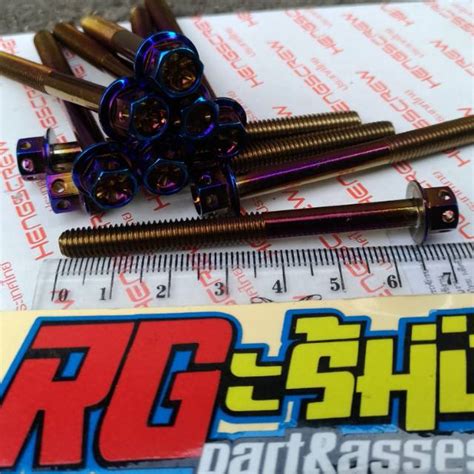 Jual Baut Probolt Blue Flower M6x65 6x65 Drat 10 Panjang 65mm 6 5cm