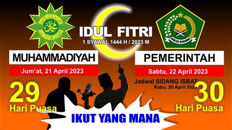 Hari Raya Idul Fitri Jatuh Pada Tanggal Berapa Ikut Pemerintah
