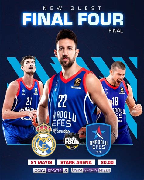 Anadolu Efes Real Madrid maçı ne zaman Saat kaçta şifresiz hangi kanalda