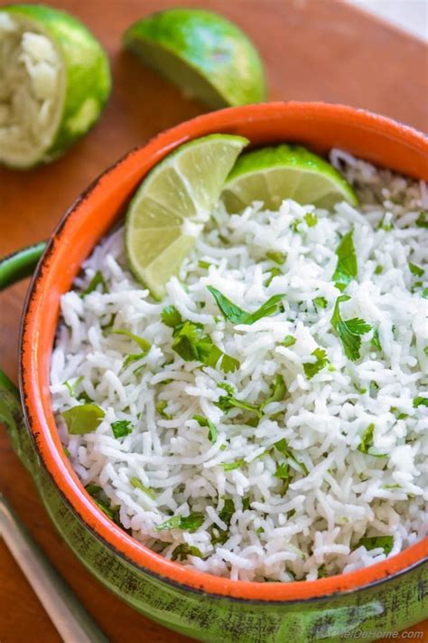 Easy Cilantro Lime Rice Recipe ChefDeHome