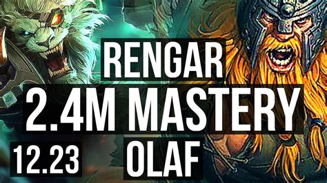 RENGAR Vs OLAF TOP Quadra 2 4M Mastery Legendary 400 Games KR