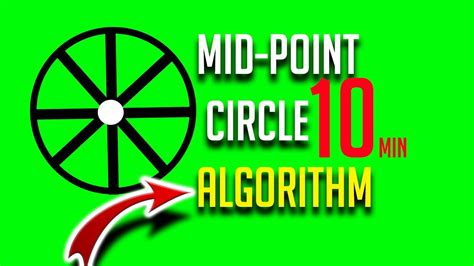 mid point algorithm computer graphics {with solved example} midpoint circle algorithm