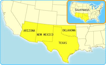 Southwest Region Flashcards Quizlet