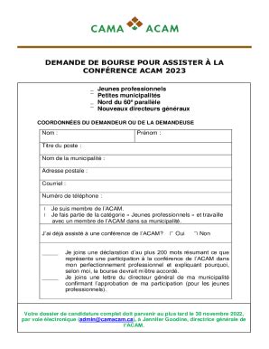 Remplissable En Ligne FORMULAIRE DE DEMANDE INITIALE DE BOURSE ET DE