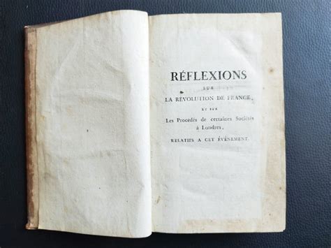Edmund Burke Réflexions sur la Révolution de France Catawiki