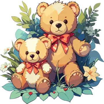 Teddy Bears Illustration Image Teddy Bear Love Valentine PNG