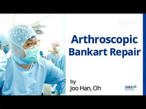 Arthroscopic Bankart Repair Kor Subtitle Youtube