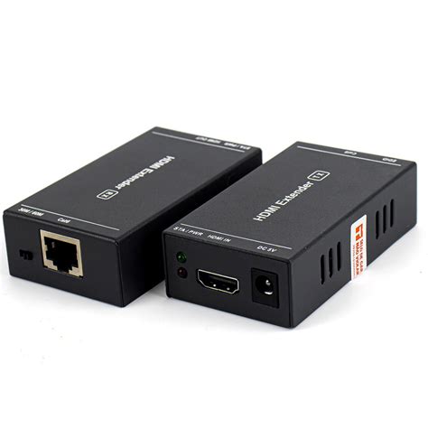 Extensor HDMI 3D até 60 Metros via Cabo de Rede UTP RJ45 CAT5E CAT 6 3D
