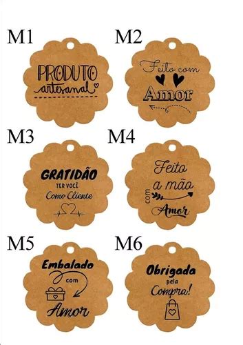 100 Tag Agradecimento Modelo Exclusivo Envio 24h Kraft Bco MercadoLivre